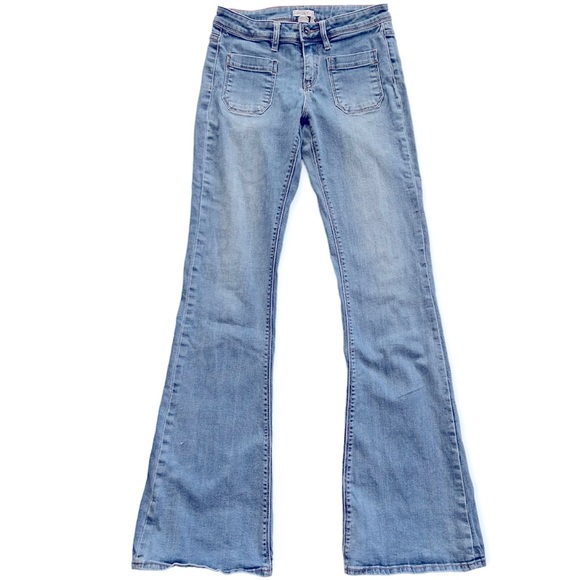 Roxy | Jeans | Roxy Womens Vintage Low Rise Flare Denim Jeans Sz25 Bell ...